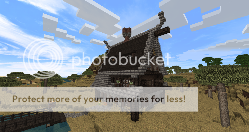 My two-storey rustic medieval house with fishing shack - Creative Mode ...